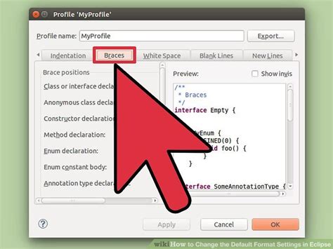 How To Change The Default Format Settings In Eclipse
