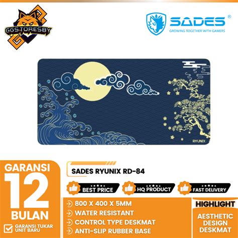 Jual Sades Ryunix Rd 84 Rd84 Deskmat Gaming Mousepad Shopee Indonesia