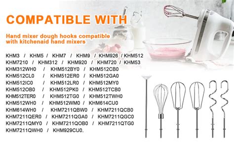 Hand Mixer Beaters Attachments For Kitchenaid Whisk Beater