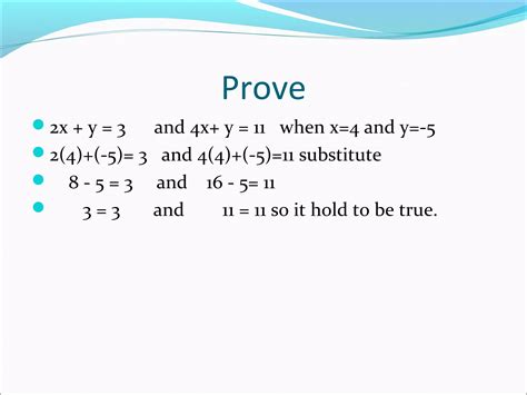 simultaneous equations elimination 2 ppt technology and computing