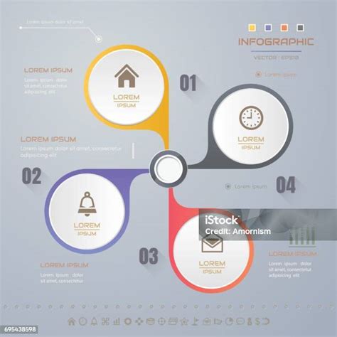 아이콘 프로세스 다이어그램 벡터 Eps10 일러스트와 인포 그래픽 디자인 서식 파일 개념에 대한 스톡 벡터 아트 및 기타 이미지 개념 그래프 그래픽 사용자 인터페이스