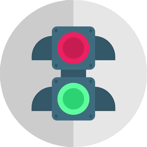 Traffic Light Flat Scale Icon 38762965 Vector Art At Vecteezy