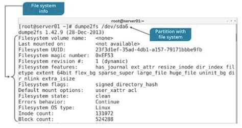 Dumpe Fs Command Examples In Linux The Geek Diary