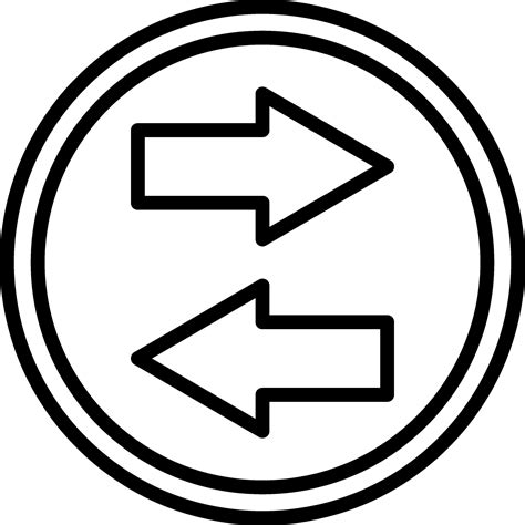 Two Way Arrow Vector Icon Design 27549498 Vector Art At Vecteezy