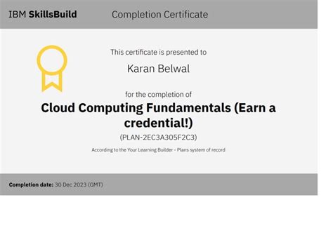 karan belwal on linkedin cloudcomputing ibmskillsbuild