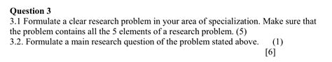 solved question 33 1 ﻿formulate a clear research problem in