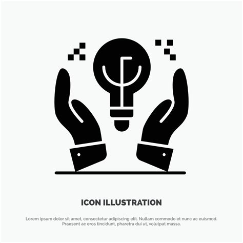 Protected Ideas Business Idea Hand Solid Glyph Icon Vector 13172512