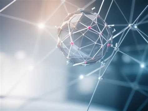 Premium AI Image Technology Plexus Network Concept