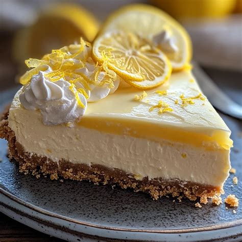 Easy No Bake Lemon Cheesecake