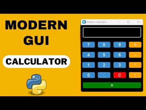 Build A Modern Python GUI Calculator Step By Step Tutorial YouTube