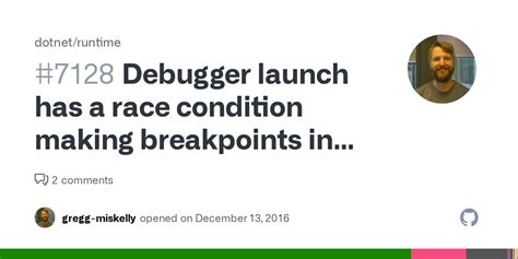 Debugger Launch Has A Race Condition Making Breakpoints In Startup Code Are Unreliable · Issue