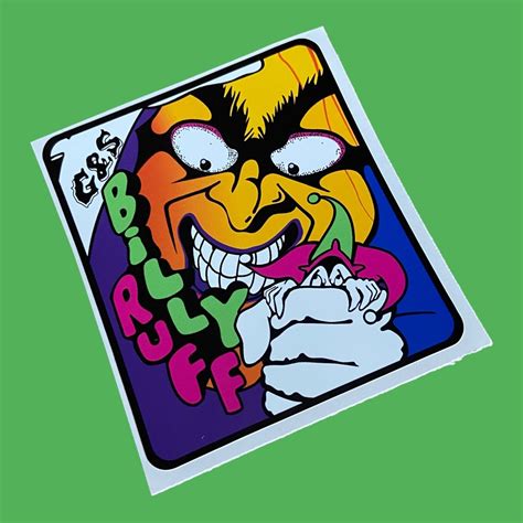 Gands Billy Ruff Vinyl Sticker Classic Vintage Retro Skateboard Surf