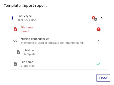 fluent manager template dependencies fluent docs
