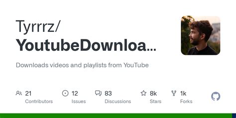 workflow runs · tyrrrz youtubedownloader · github