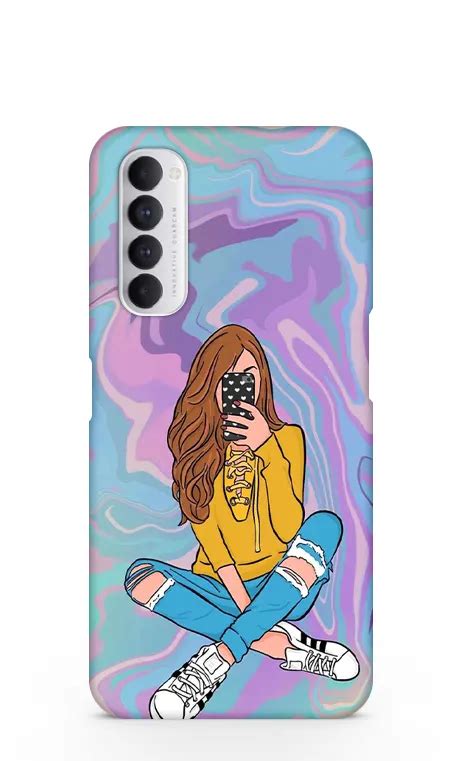 Mirror Selfie Girl Oppo Reno Pro Back Cover