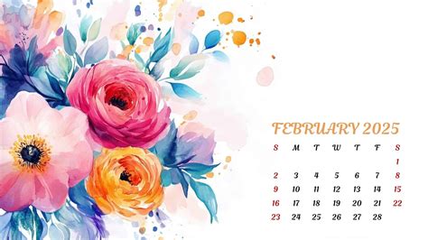 February 2025 Calendar Desktop Wallpapers Pixelstalk