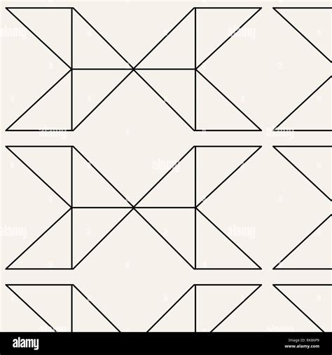 Vector Seamless Pattern Modern Stylish Texture With Monochrome Trellis