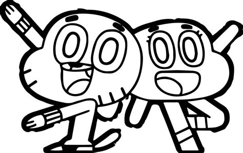 The Amazing World Of Gumball Coloring Pages Coloringlib