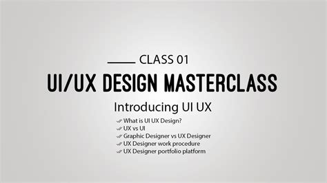 Ui Ux Design Masterclass 01 Introducing Ui Ux Design Bangla Tutorial Youtube