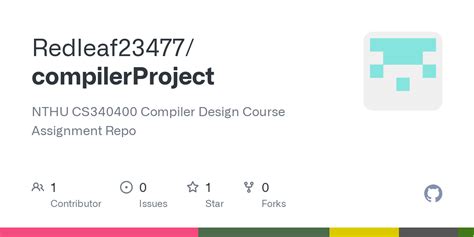 Github Redleaf23477compilerproject Nthu Cs340400 Compiler Design