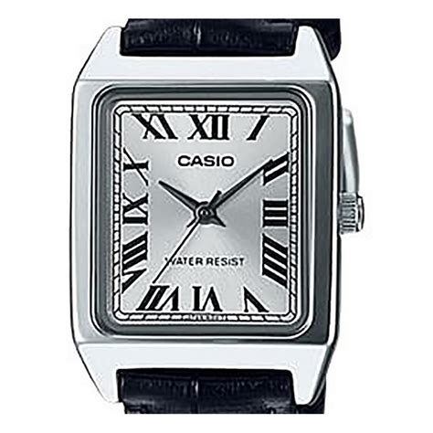 Casio Standard Analog Leather Strap Silver Dial Quartz Ltp V007l 7b1 Womens Watch