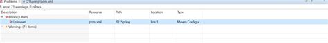 Spring Error In Pom File With No Message Or Indication Whats Wrong