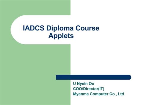 Client Side Programming With Applet Ppt