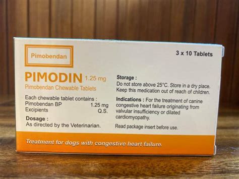 Pimobendan 125mg Tablet Pimodin Lazada Ph