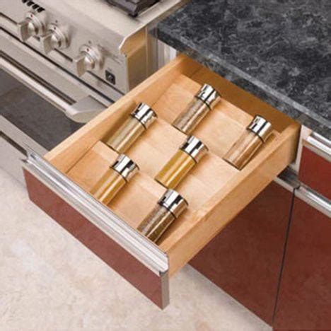 Kitchen Drawer Organizer Spice Tray Insert Rev A Shelf SDI Series Rockler Woodworking And