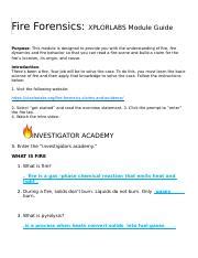 Understanding Fire Forensics Investigate Analyze And Learn Course Hero