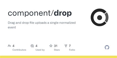GitHub Component Drop Drag And Drop File Uploads A Single Normalized Event