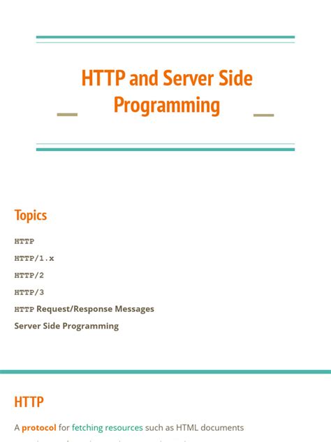 16 And Server Side Programming Pdf World Wide Web Internet And Web