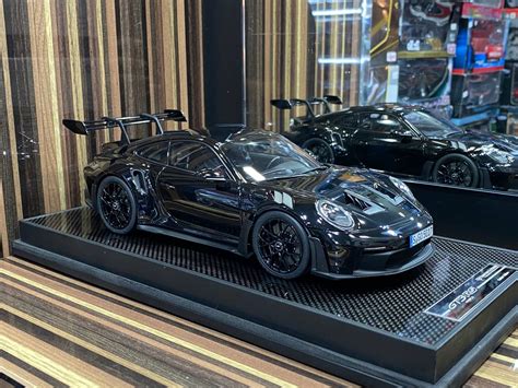 1 18 Resin Timothy And Pierre Porsche 911 Gt3 Rs Black Miniature Model C