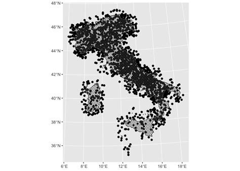make a grid and intersect points with the sf package r sf make grid