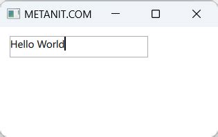 Qt Textfield