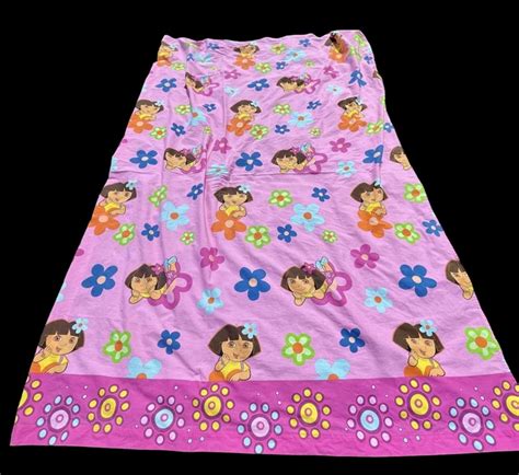 Nick Jr Dora The Explorer Twin Size Bed Flat Sheet 2008 £7 46 Picclick Uk