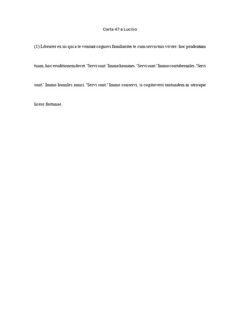 Carta 47 A Lucilio Pdf