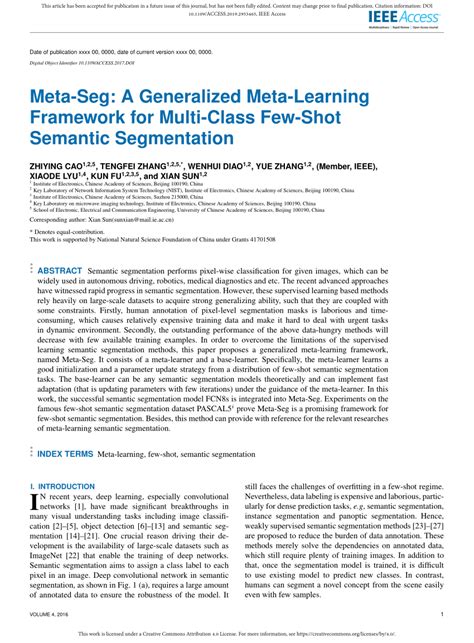 pdf meta seg a generalized meta learning framework for multi class
