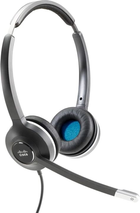 Cisco Headset Wired Dual On Ear Quick Disconnect Headset With Rj Cable Charcoal Year