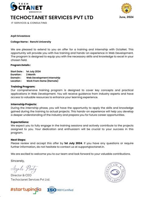 Webdevelopment Frontenddevelopment Backenddevelopment Web Internship Arpit Srivastava