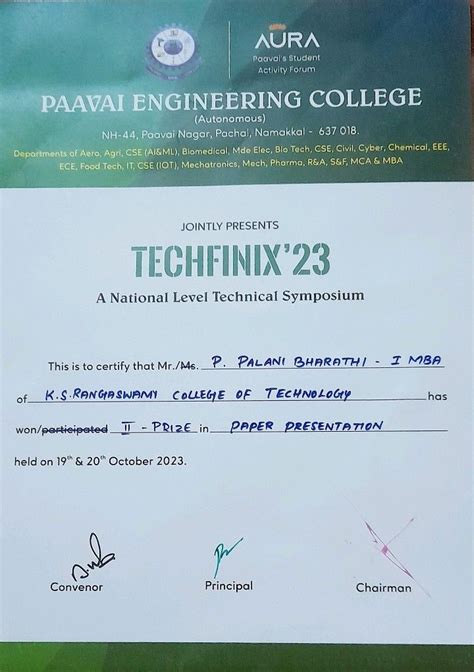 Palani Bharathi On Linkedin Helo Connections Happy To Share That I Won Second Place In Paper
