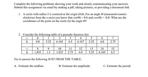 Solved Complete The Following Problems Showing Your Work And Chegg