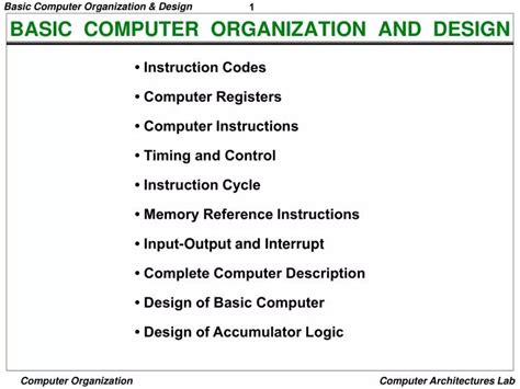 PPT BASIC COMPUTER ORGANIZATION AND DESIGN PowerPoint Presentation Free Download ID 6029105