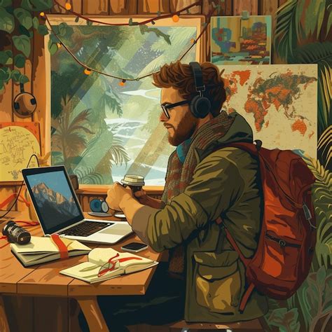 Premium Photo Digital Nomad