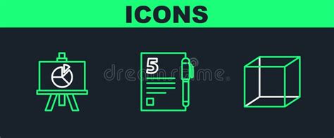 Set Line Geometric Figure Pentagonal Prism Book With Word Mathematics And Equation Solution