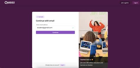 Create An Account As A Student On Quizizz Help Center