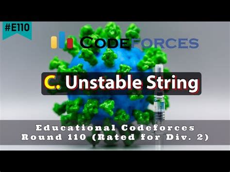 C Unstable String Educational Codeforces Round Rated For Div Hindi Editorial YouTube