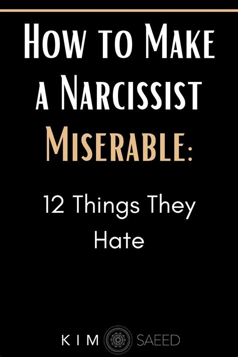 How to make a narcissist miserable 12 things they hate – Artofit