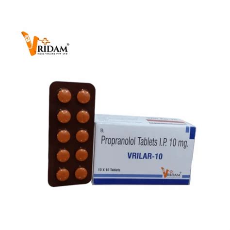 Propranolol 10 Mg Tablets At Rs 348box Nashik Id 2851081588830