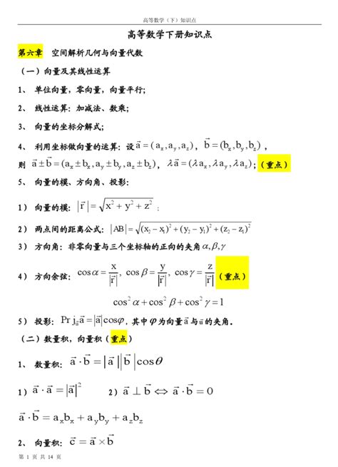 全套高数复习资料：思维导图 知识点总结 题库合集 期末试题 哔哩哔哩